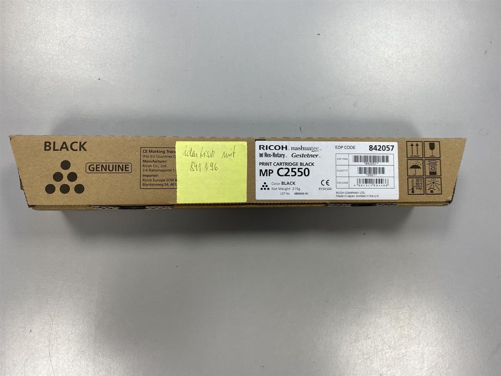 Toner Ricoh MP C2550 Schwarz (Neu und originalverpackt) in Wängi für ...