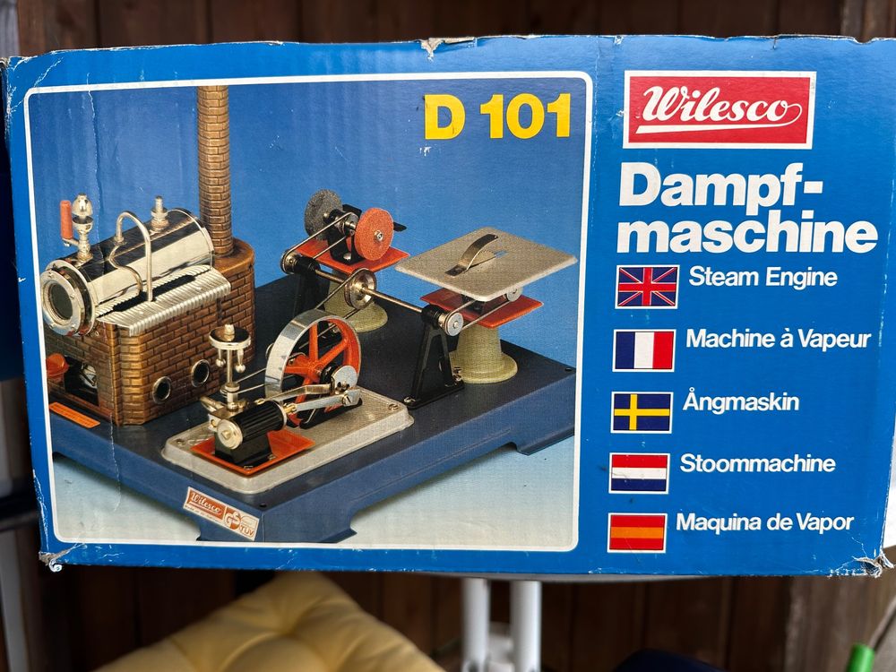 Wilesco Dampfmaschine D101 (Gebraucht) in Kestenholz für CHF 59 – mit ...