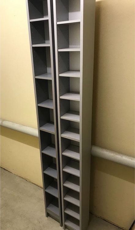 IKEA CD Regal Benno (neu Gnedby) - silbergrau | Kaufen auf Ricardo