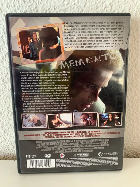Memento - DVD Christopher Nolan | Kaufen auf Ricardo