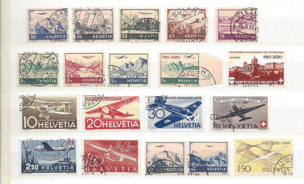 1941 - 1949 : Alle Flugpost Ausgaben | Kaufen auf Ricardo