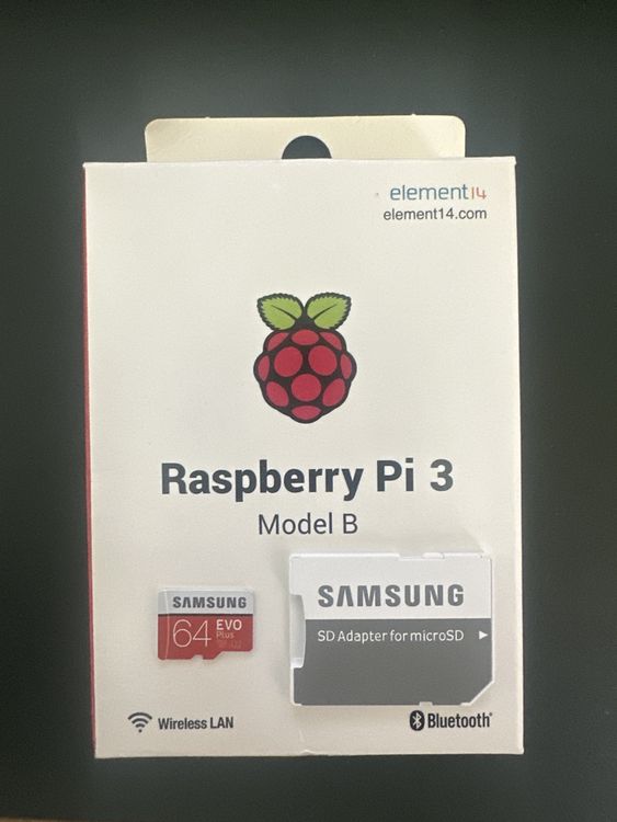 New Raspberry Pi 3 Model B + Samsung 64gb Evo SD Card (Neu und ...