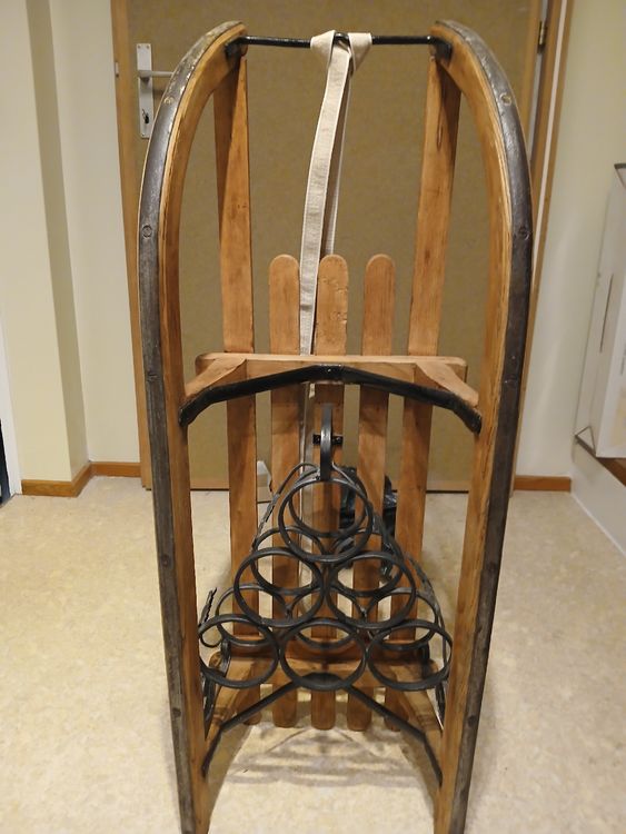 Unique Vintage Sledge Wine Rack Hand finished antique waxed. (Neu ...