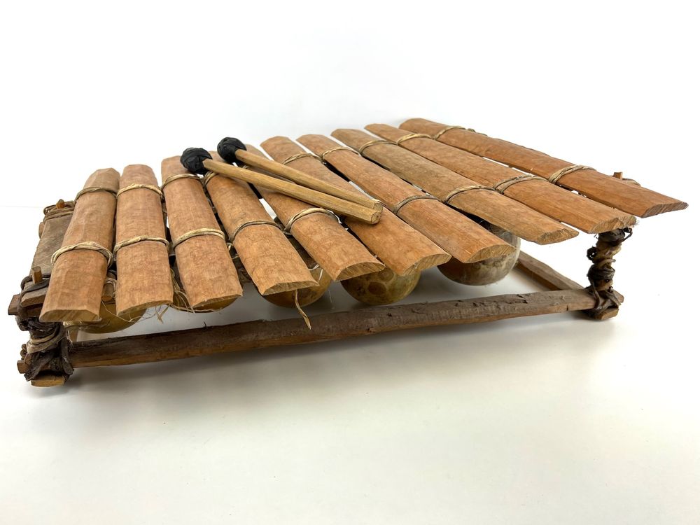 Afrikanisches Instrument Balafon 10 Klangstäbe 10 Kalebassen | Kaufen ...