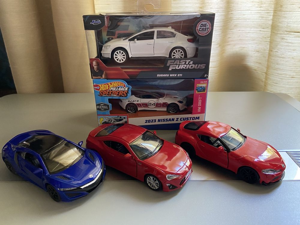 TOYOTA SUPRA SUBARU WRX STI NISSAN Z NSX +++ Automodell Lot (Neu ...