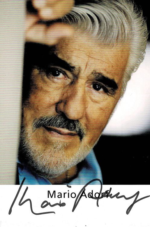 original autogramm mario adorf | Kaufen auf Ricardo