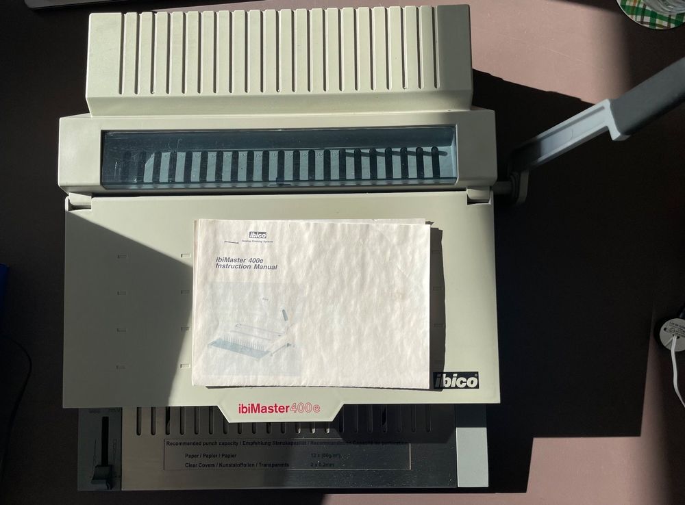 Bindegerät MultiBind ibiMaster 400e Plastik 500Blatt | Kaufen auf Ricardo