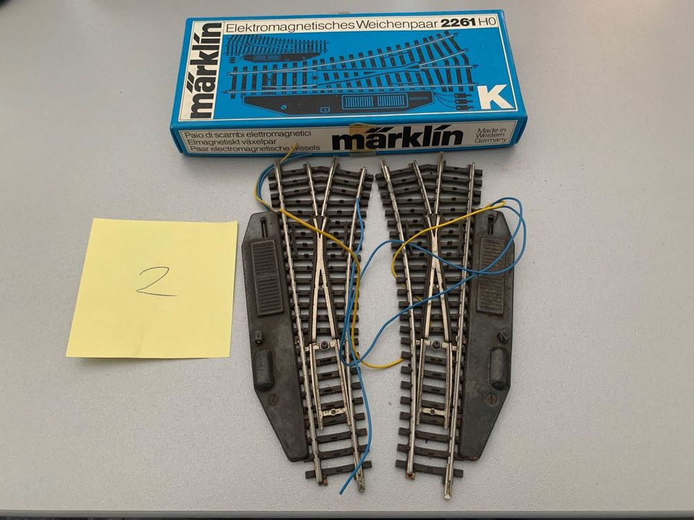 1x Märklin H0 K-Gleis Weichenpaar 2261 (2) (Gebraucht) in Fehraltorf für CHF 10 – mit Lieferung ...