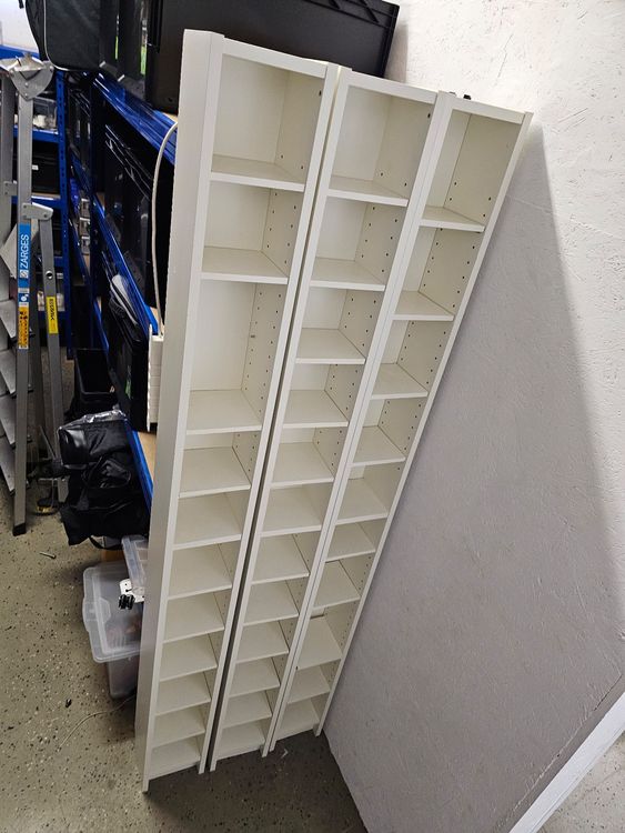 3 Stk. IKEA DVD / CD Regal Weiss | Kaufen auf Ricardo