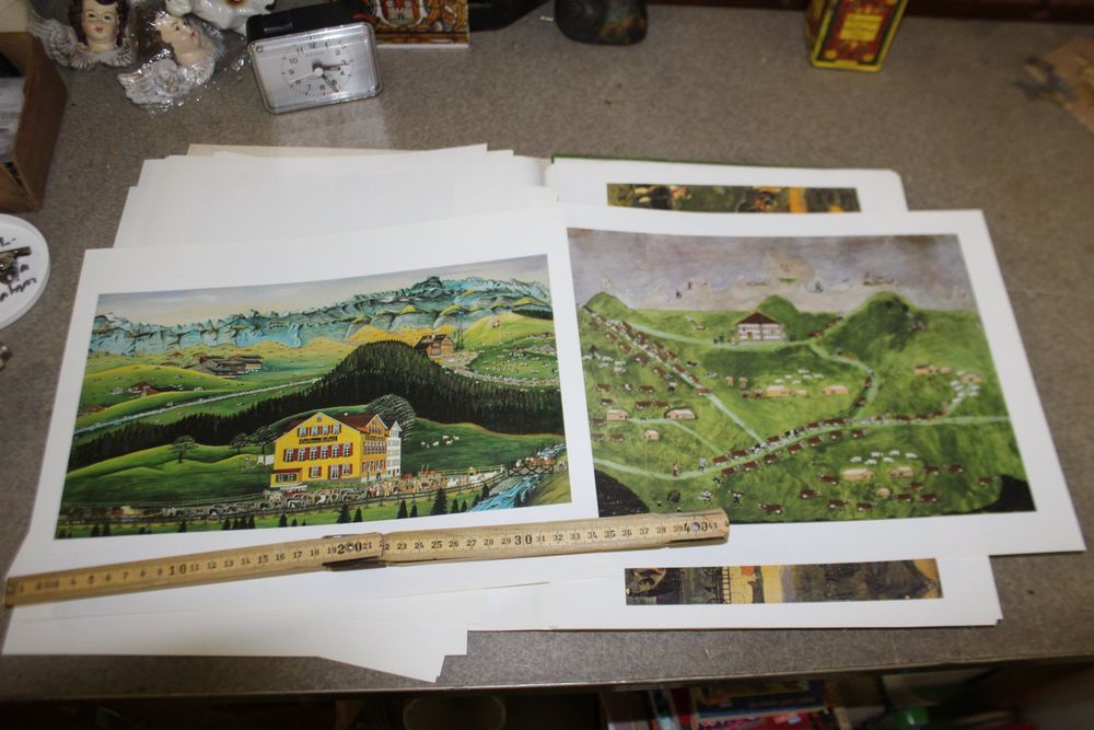 Schweizer Volkskunst: Bauernmalerei 32 Bilder Mappe | Acheter sur Ricardo