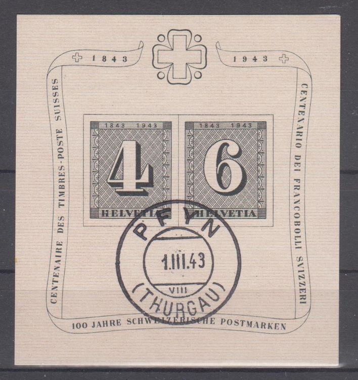 Bloc W14 oblitéré PFYN (Gebraucht) in Boécourt für CHF 5 – mit Lieferung auf Ricardo kaufen