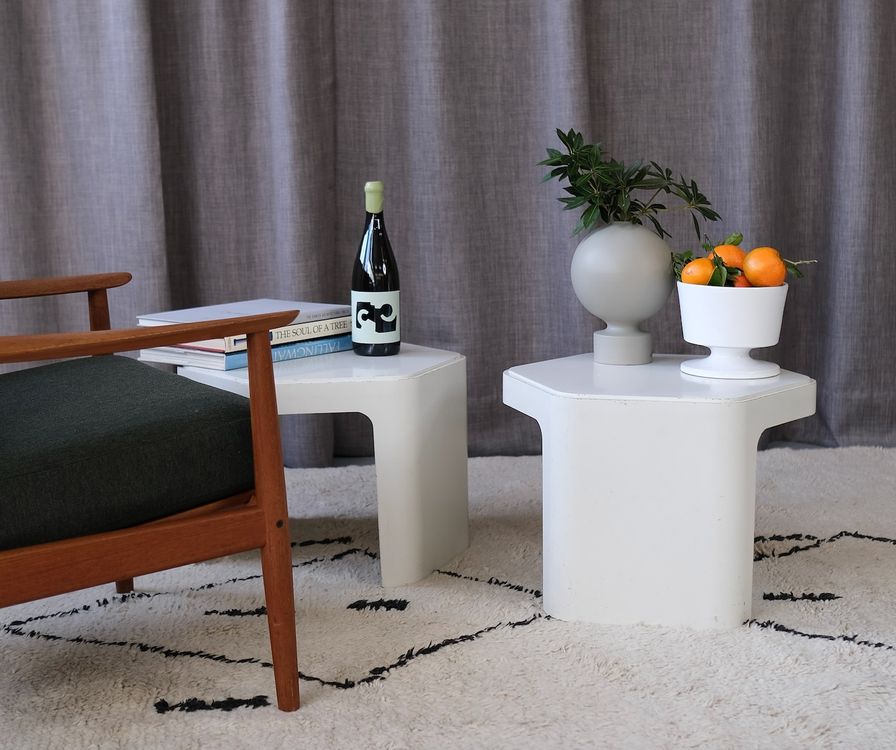 2 Hexagon side tables by Peter Ghyzcy for Form + Life (Gebraucht) in Bern für CHF 120 – nur ...