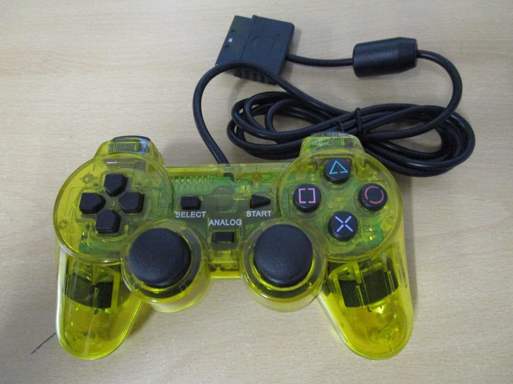 Playstation 2 Controller Joypad Farbe clear yellow - PS2 Neu (Neu und ...