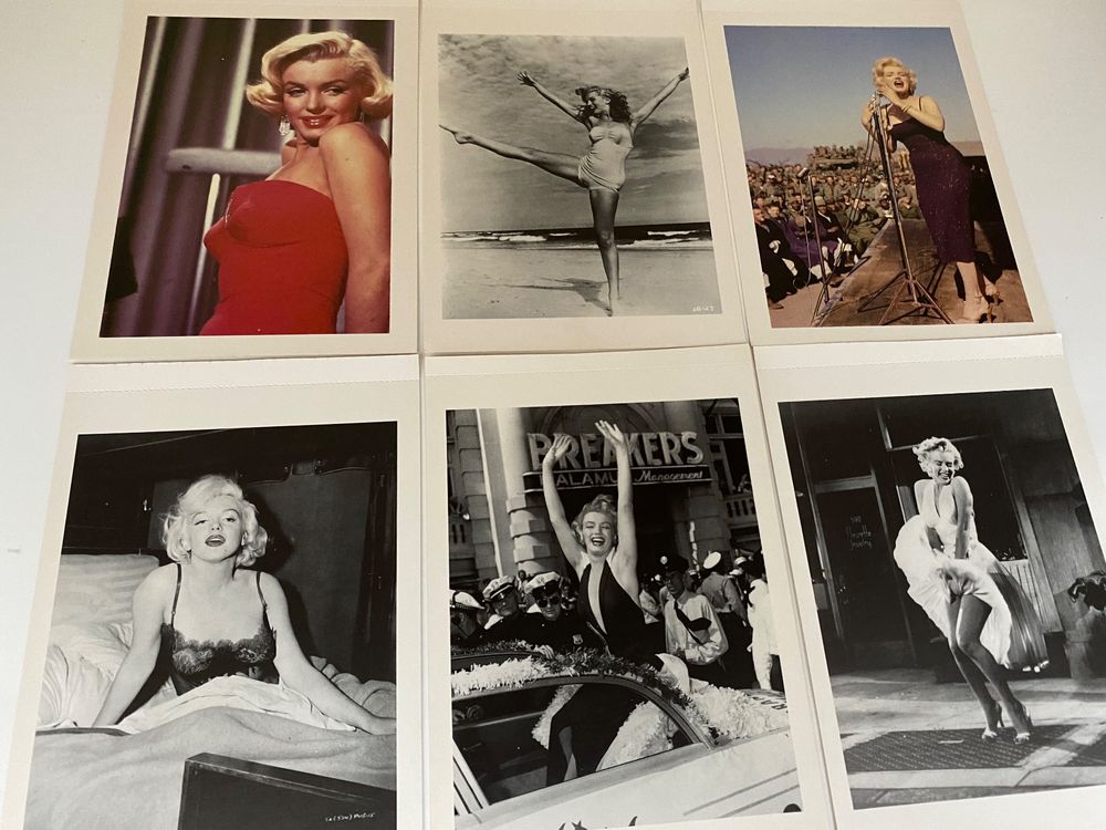 Postcards Marilyn Monroe, Pin up - set 16.5x12cm (Gebraucht) in Collombey für CHF 6 – mit ...
