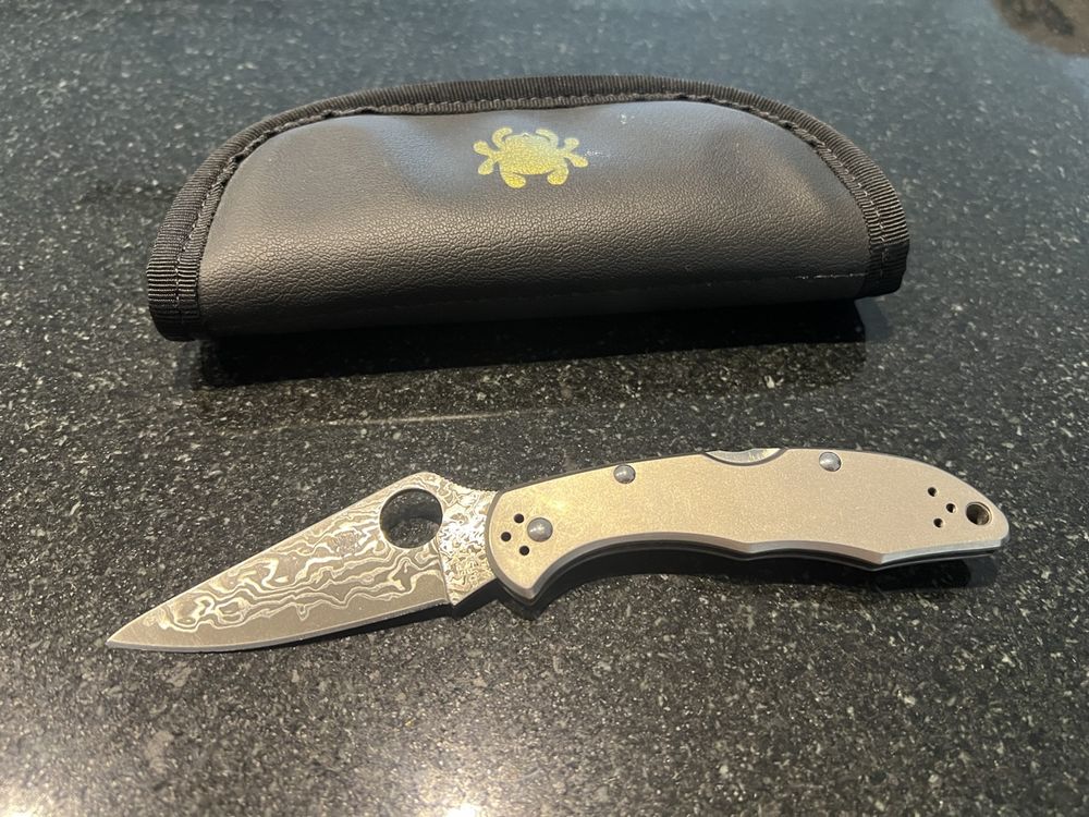 SPYDERCO Delica 4 Titanium Damascus (Gebraucht) in Sissach für CHF 175 ...
