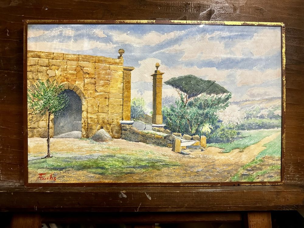 Paysage. aquarelle signée Jaques F.Fuchs 1922-1980 Suisse. | Kaufen auf Ricardo