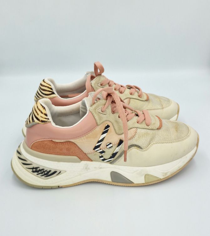 Trendige Liu Jo Sneakers Beige/Rosa mit Zebraprint, Gr. 38 (Gebraucht ...