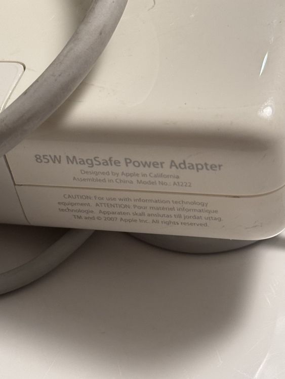 Apple 85W MagSafe Netzteil A1222 (Gebraucht) in Luzern für CHF 14.9 ...