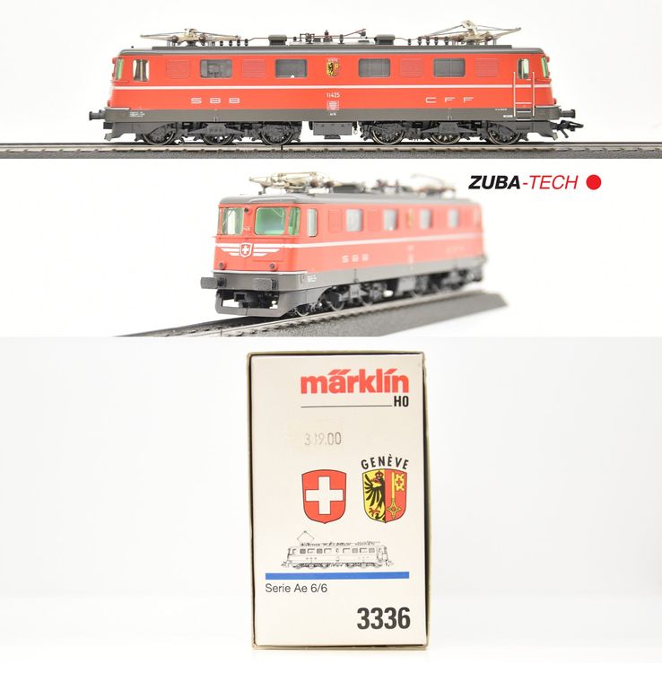 Märklin 3336 E-Lok Ae 6/6 Kanton Genf SBB H0 WS Analog OVP (Gebraucht ...