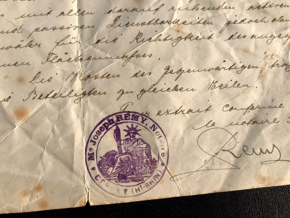 Antikes Dokument Elsass Lothringen 1920 Expedition | Kaufen auf Ricardo