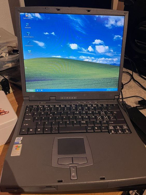 Retro Vintage Laptop Acer Travelmate mit XP Home neu inst. | Kaufen auf ...