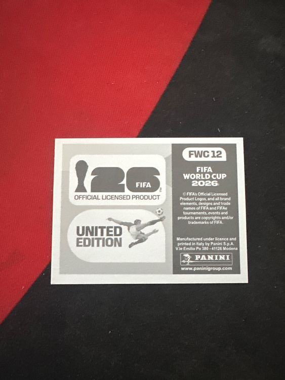 Panini FIFA WM 2026 Sticker - FWC 12 (Gebraucht) in Sulz AG für CHF 0.6 ...