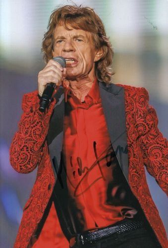 Mick Jagger (Rolling Stones) - orig. sign. Grossfoto | Kaufen auf Ricardo