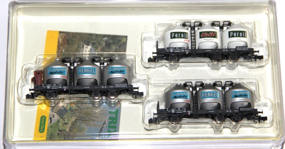 Minitrix 15190 - Wagenset "Persil Henkel" Silowagen Spur N (Neu (gemäss ...