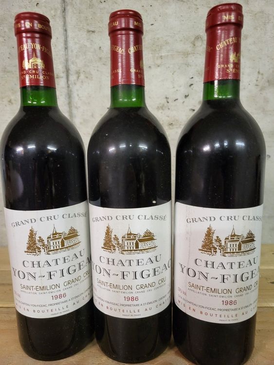 3 Flaschen Chateau Yon Figeac 1986 (Gebraucht) in Untersiggenthal für CHF 53 – nur Abholung auf ...