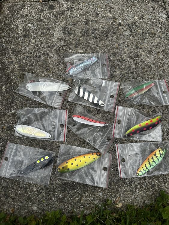 10 Raubfischblinker neu, Blinker, Felchenblinker, Egli (Neu und originalverpackt) in Steckborn ...