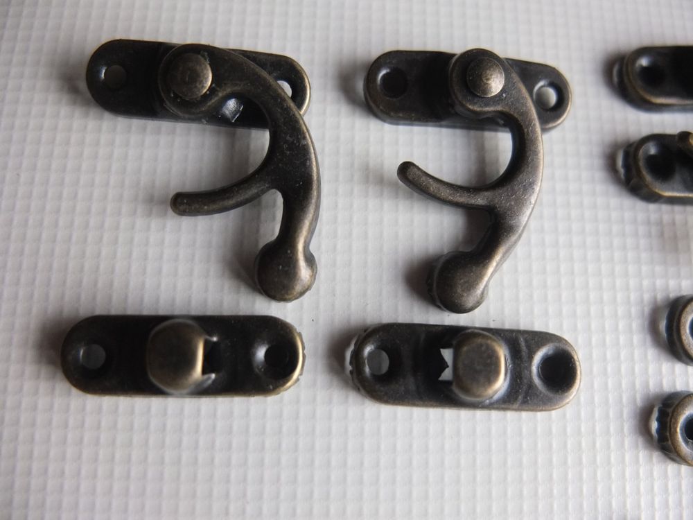 Verschluss (4) Kiste/Schatulle neu Bronze-Optik 2 Stück (Neu (gemäss ...