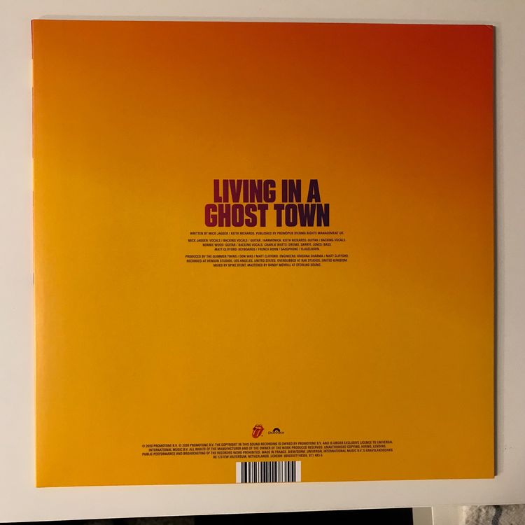 The Rolling Stones - Living in A Ghost Town 10" Single (Gebraucht) in ...