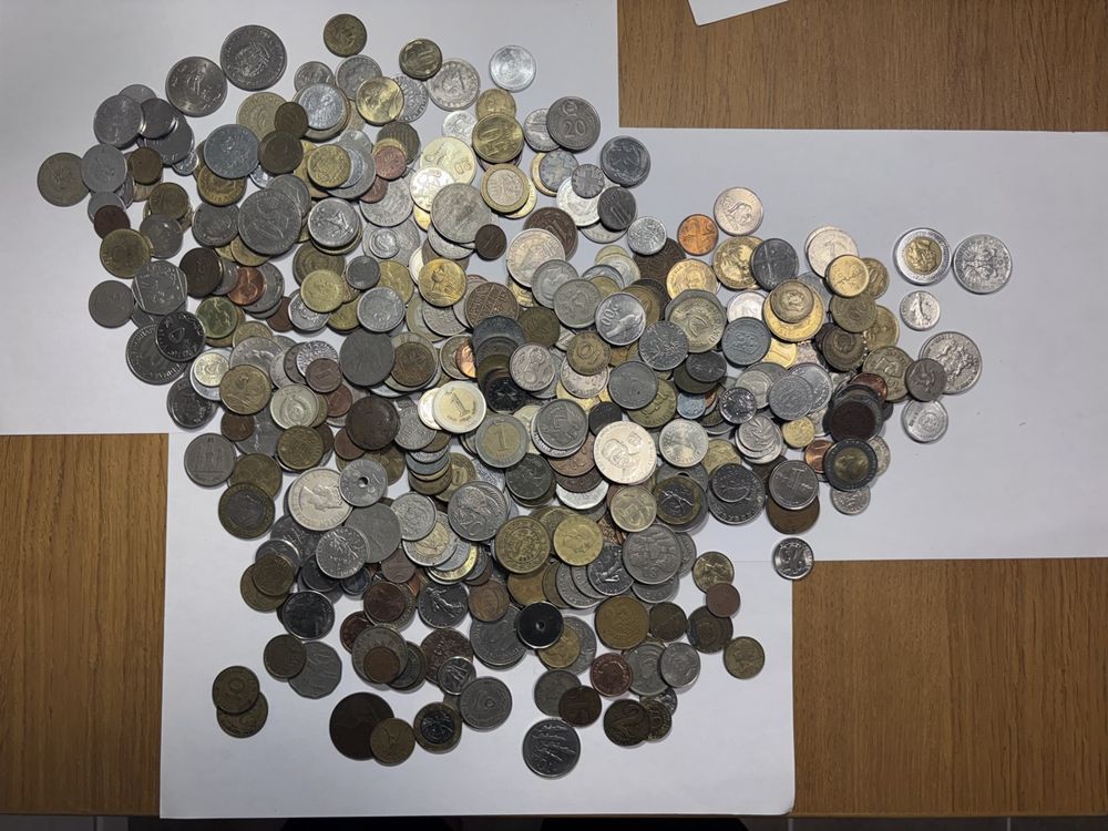 Collection de pieces du monde entier! Environ 2kg (Gebraucht) in ...