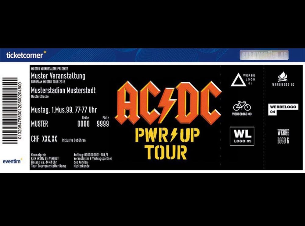 Ac/Dc Ticket 29.06.24 im Letzigrund ab 1.- fr !!! | Kaufen auf Ricardo