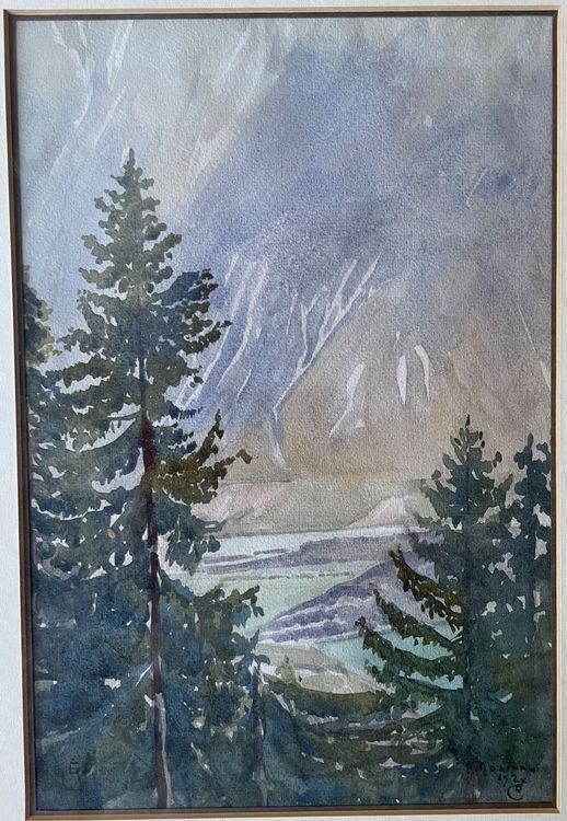 Gabriel Chamorel aquarelle Montana 1924 (Gebraucht) in Biel/Bienne für CHF 62 – mit Lieferung ...