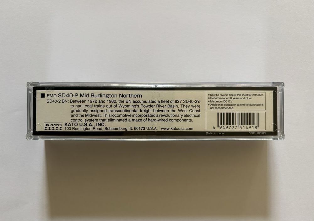 Kato N EMD SD40-2 Lokomotive Burlington Northern (Gebraucht) in Wädenswil für CHF 91 – mit ...