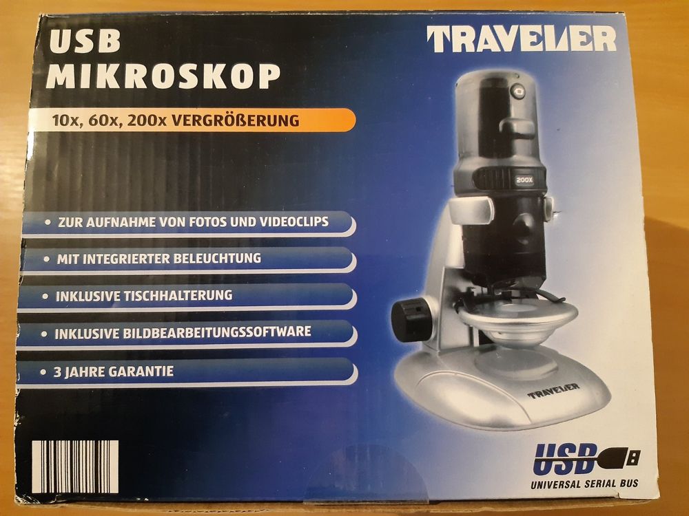 USB Mikroskop - Traveler (10-200x) (Neu (gemäss Beschreibung)) in Alt ...