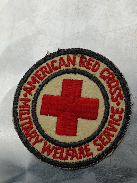 Altes original Abzeichen Patch - US Army Red Cross 2.WK (Gebraucht) in ...