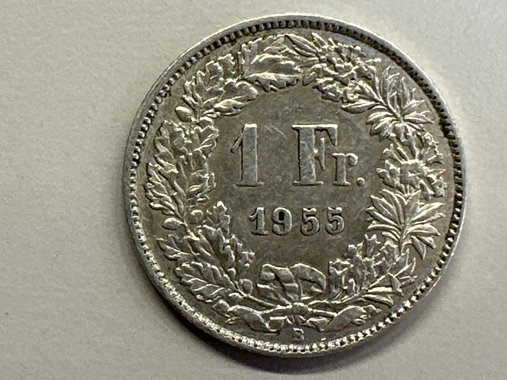 1 Fr. Silber Schweiz 1955 ss+ | Kaufen auf Ricardo