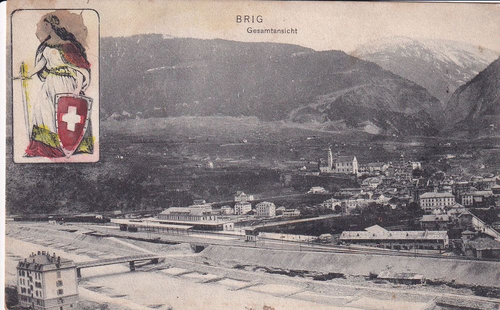Brig VS - Gesamtansicht mit HELVETIA | Kaufen auf Ricardo