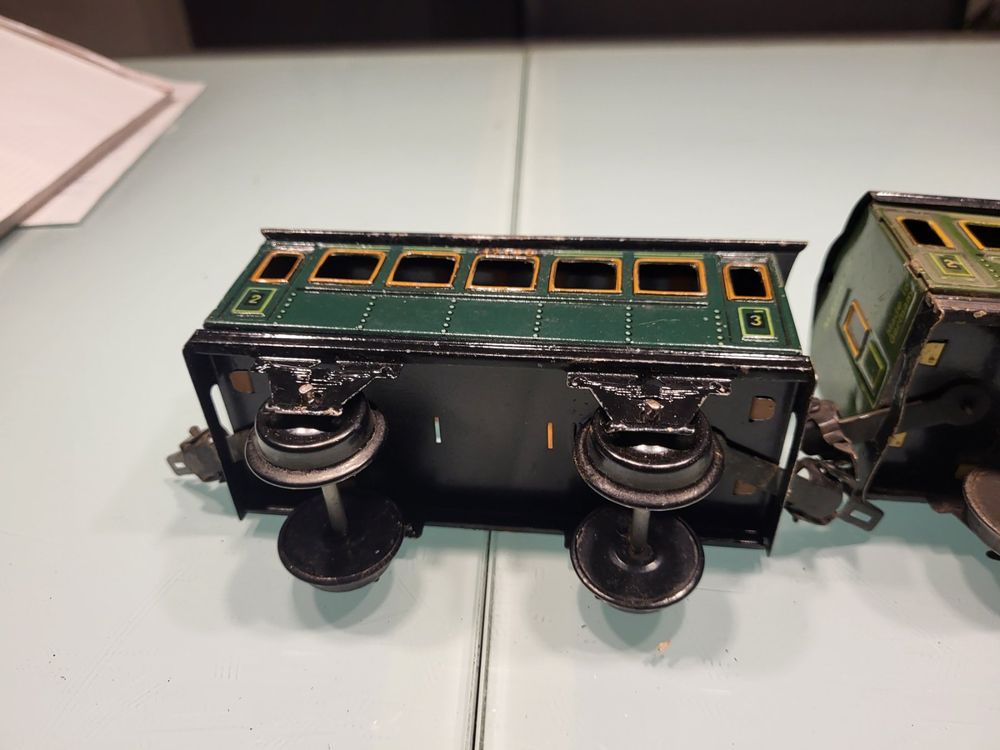 Märklin 4x 17190 Perswagen1x 17200 Gepäckwagen Spur O Blech (Gebraucht ...