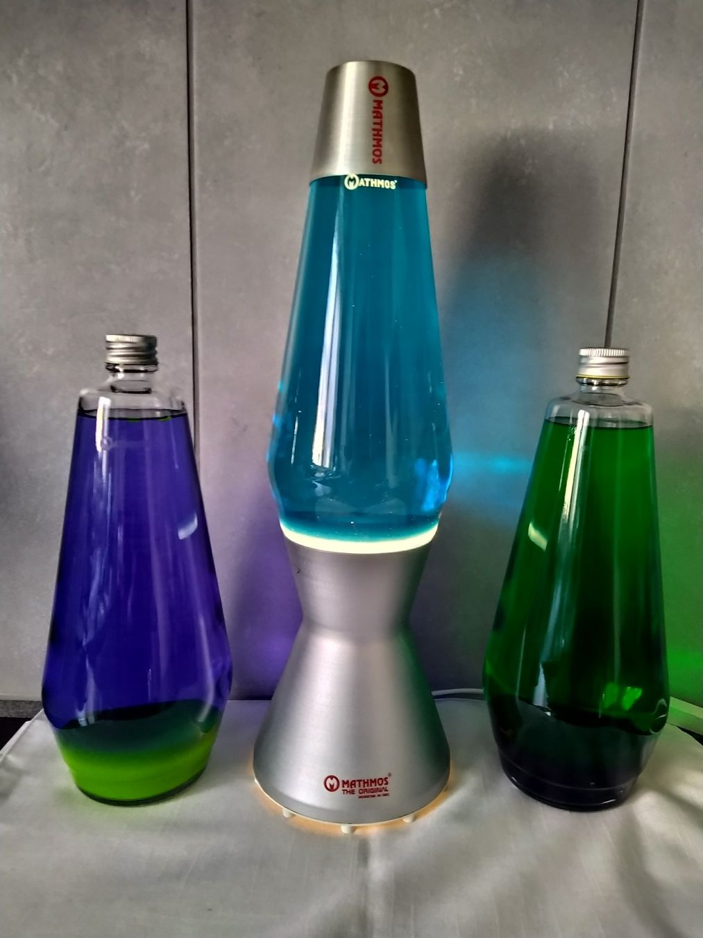 Mathmos Astro Lavalampe Silber Matt Druck 3 Flaschen Lava la (Gebraucht ...