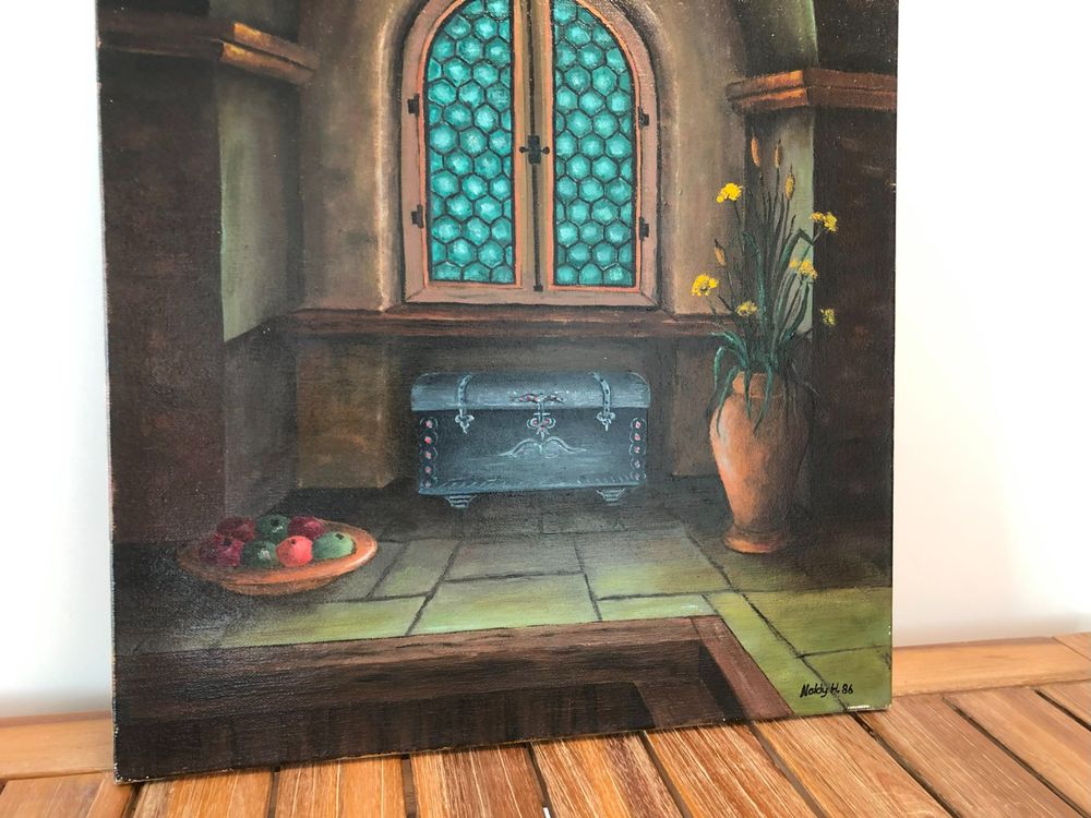 Interesantes Gemälde Noldy H '86, 40 cm breit x 50.5 cm hoch (Gebraucht ...