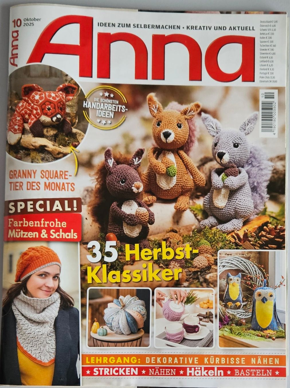 Anna Zeitschrift 10/2025 - Herbst Klassiker, Basteln (Neu (gemäss ...
