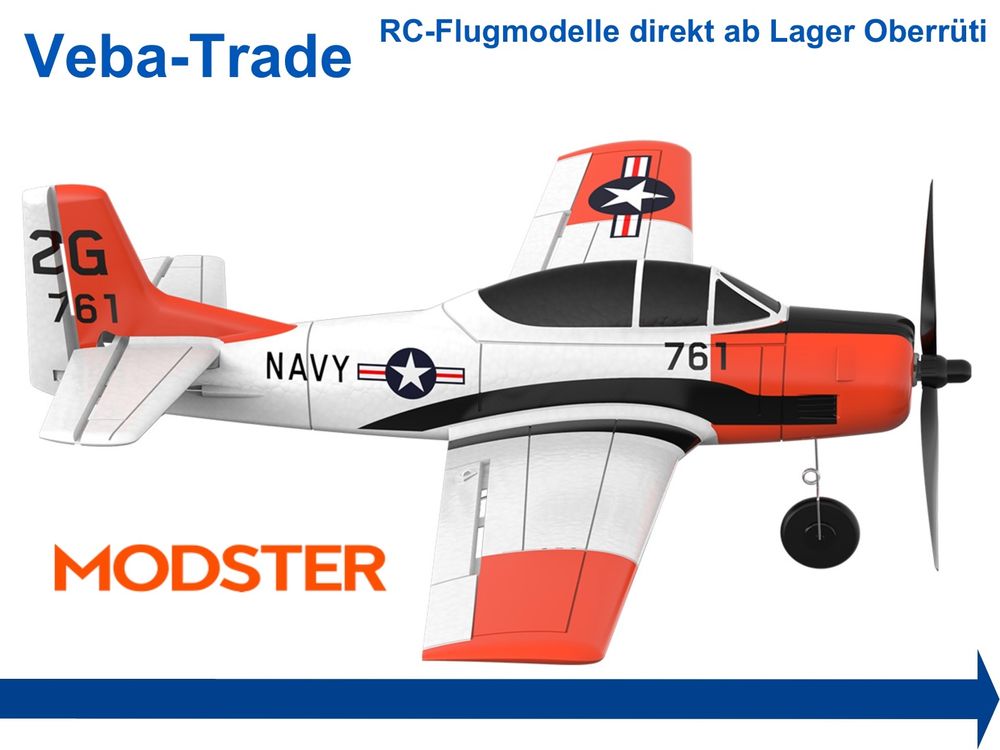 MODSTER T-28 Trojan 400mm RTF mit Gyro (Neu und originalverpackt) in Oberrüti für CHF 95 – mit ...