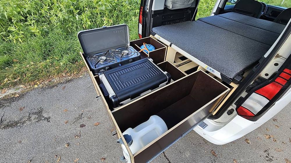 Handgefertigte Schubladen-Boxen für VW Caddy (ab 2021) (Gebraucht) in ...