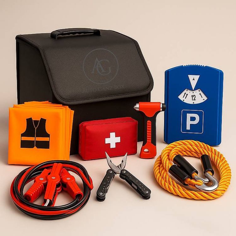 Auto Notfallset mit Warndreieck & Erste-Hilfe-Kasten (Neu und ...