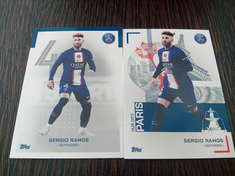 Topps PSG Team Set 2 Cartes Sergio Ramos | Kaufen auf Ricardo