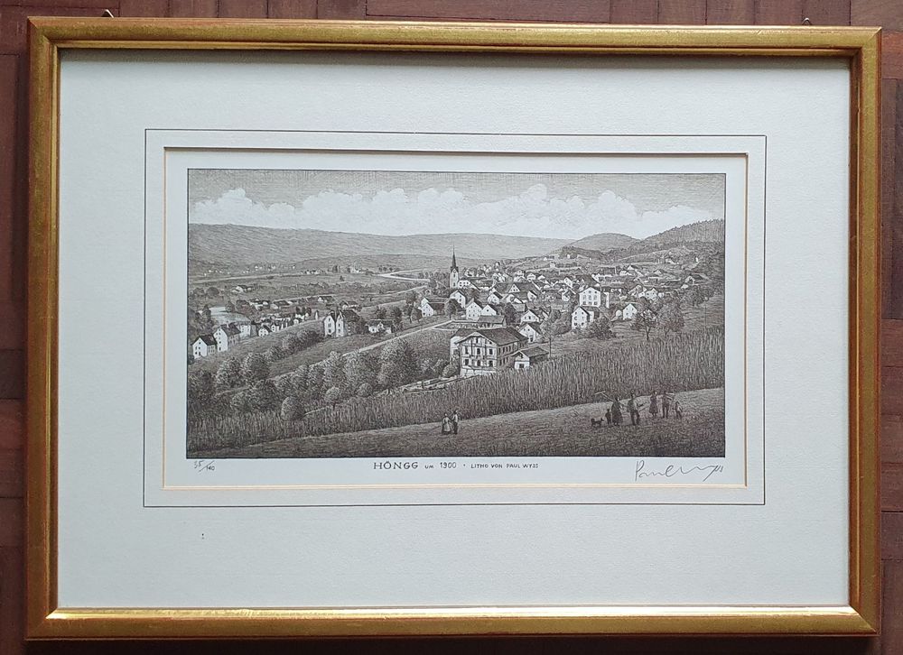 Bild - Lithographie von Paul Wyss Höngg um 1900 (Gebraucht) in Kreuzlingen für CHF 100 – mit ...