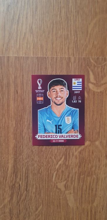 WM 2022 Qatar URUGUAY- URU15 - FEDERICO VALVERDE | Kaufen auf Ricardo